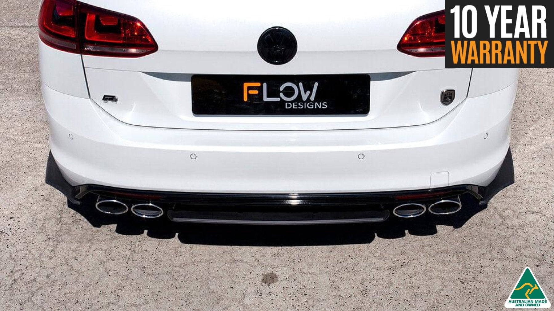 Flow Designs Rear Aero Valance, Pods & Spats | Golf R MK7 Wagon