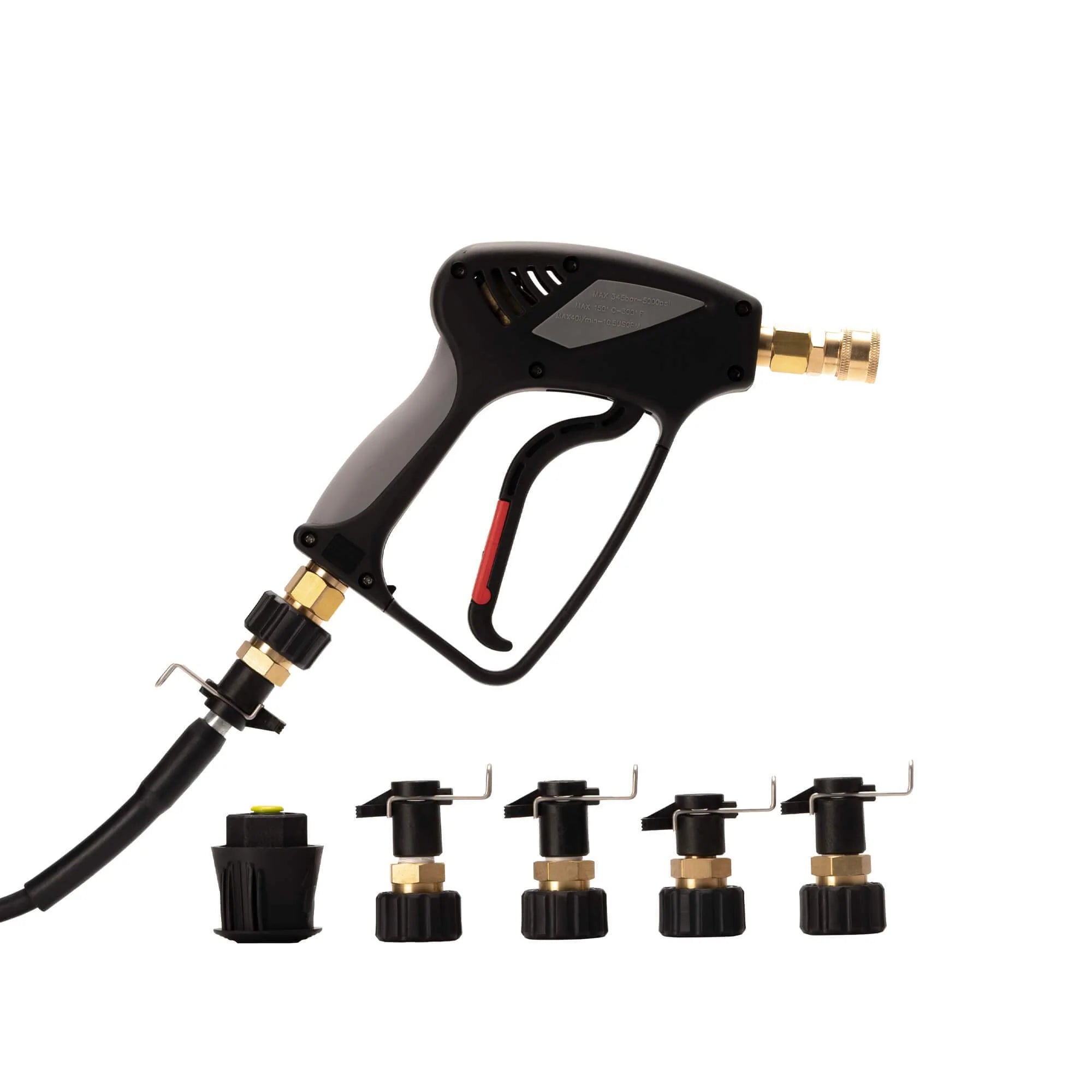 Snow Foam Short Trigger Gun (Swivel) & 5 Nozzle Kit