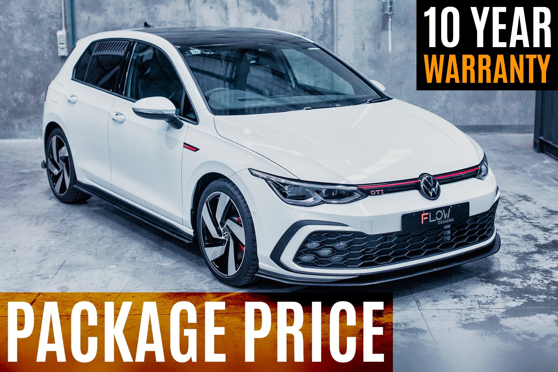 Flow Designs Full Lip Splitter Set | Golf GTI MK8