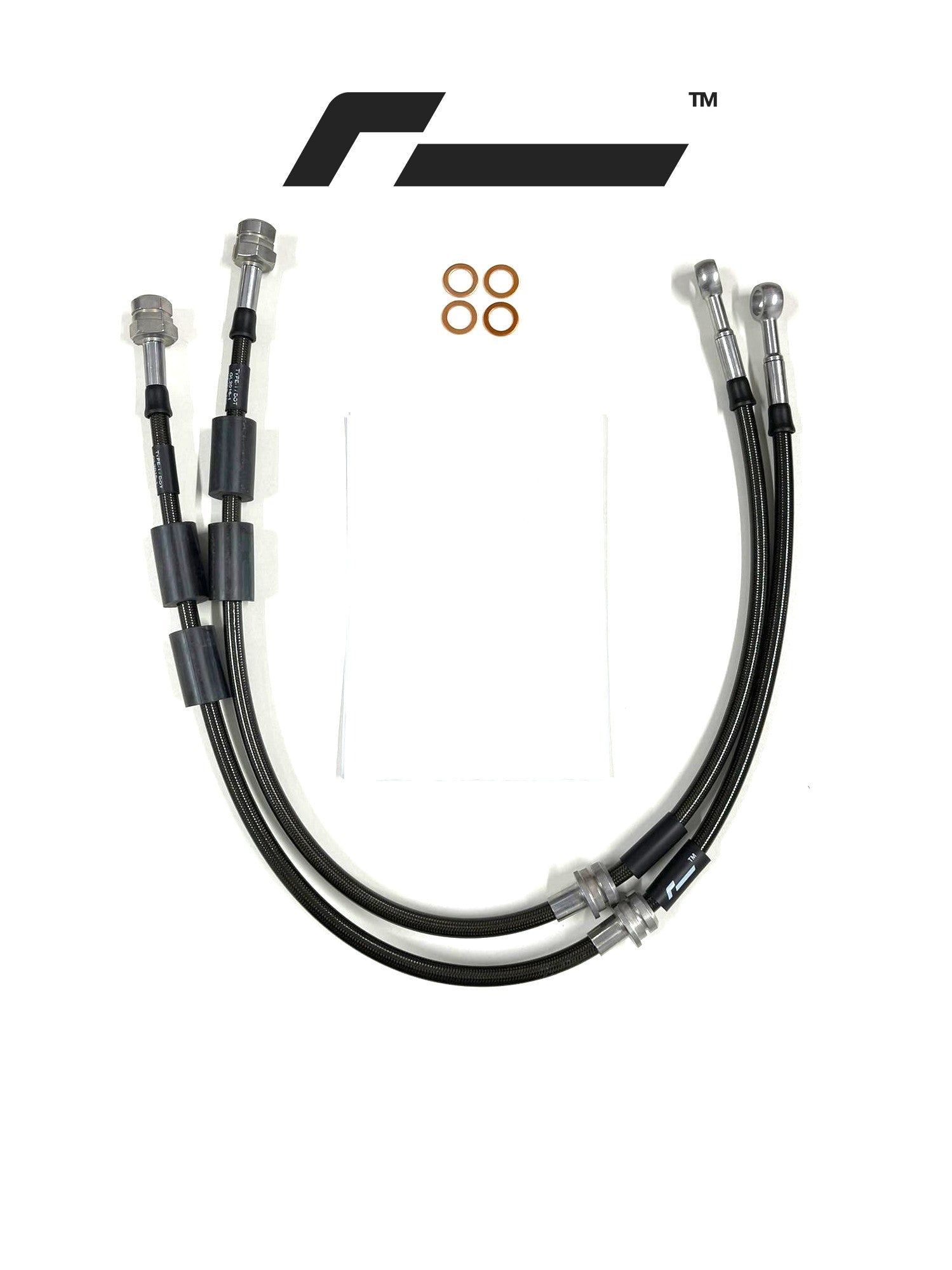 Racingline Braided Brake Line Kit - Front Only | MQB