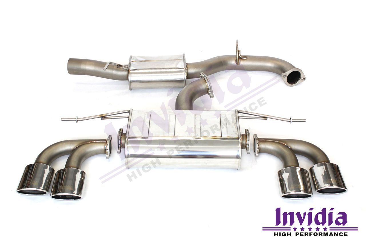 Invidia Q300 Catback Exhaust With Titanium Oval Tips | Golf R MK7